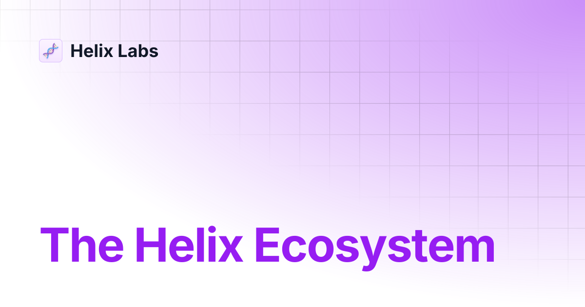 The Helix Ecosystem | Helix Labs